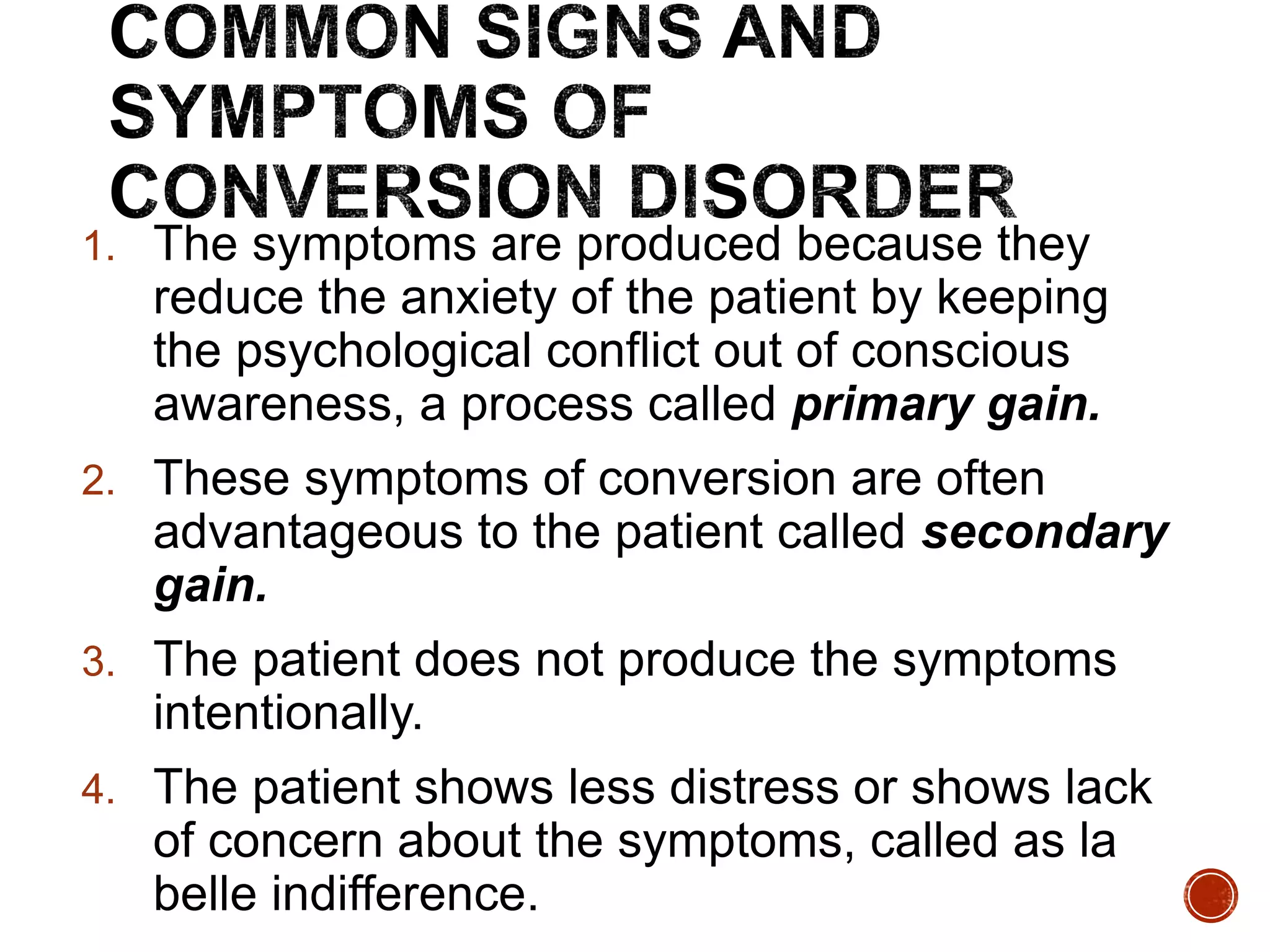 Conversion and dissociative disorder | PPTX