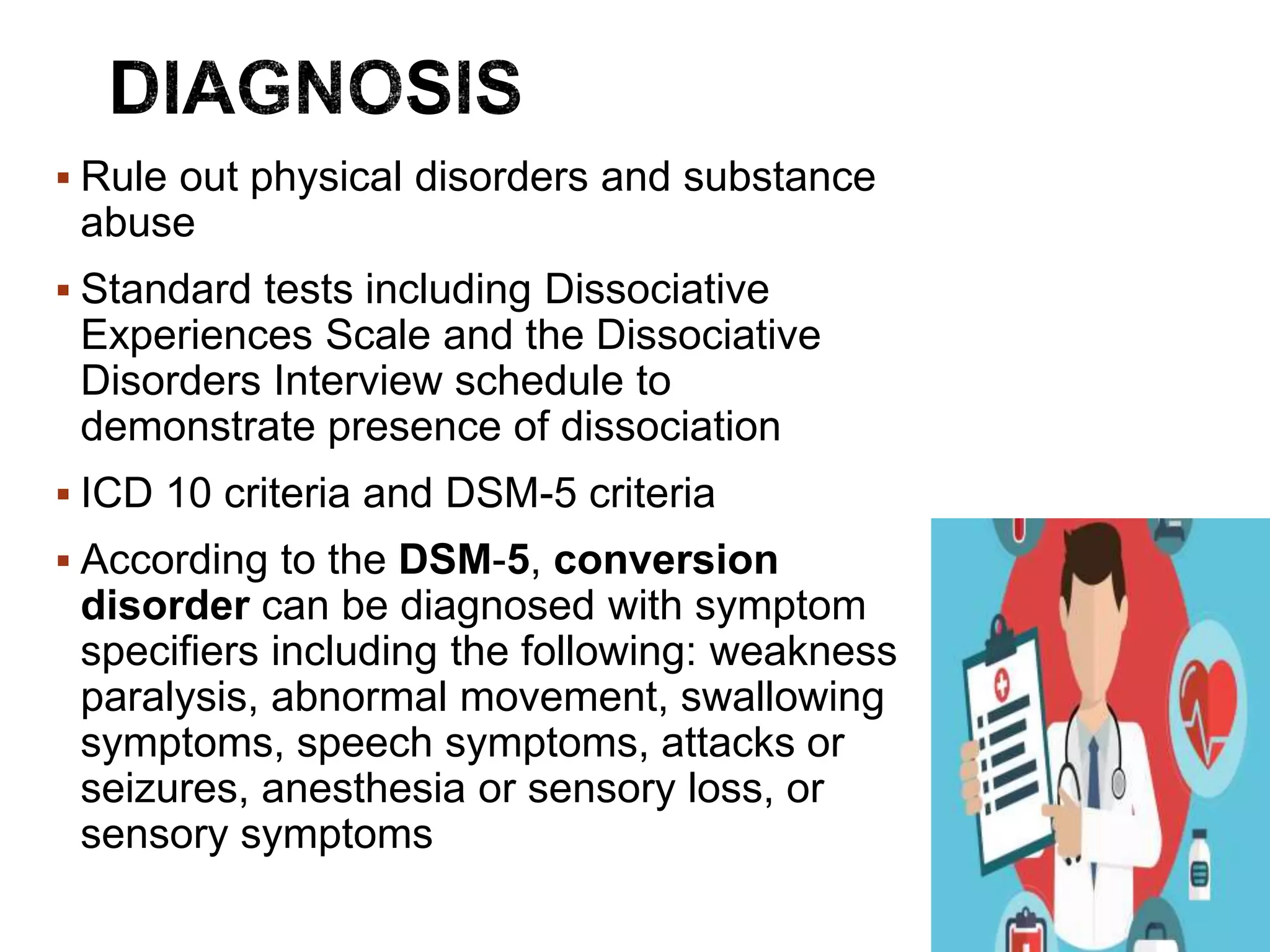 Conversion and dissociative disorder | PPTX