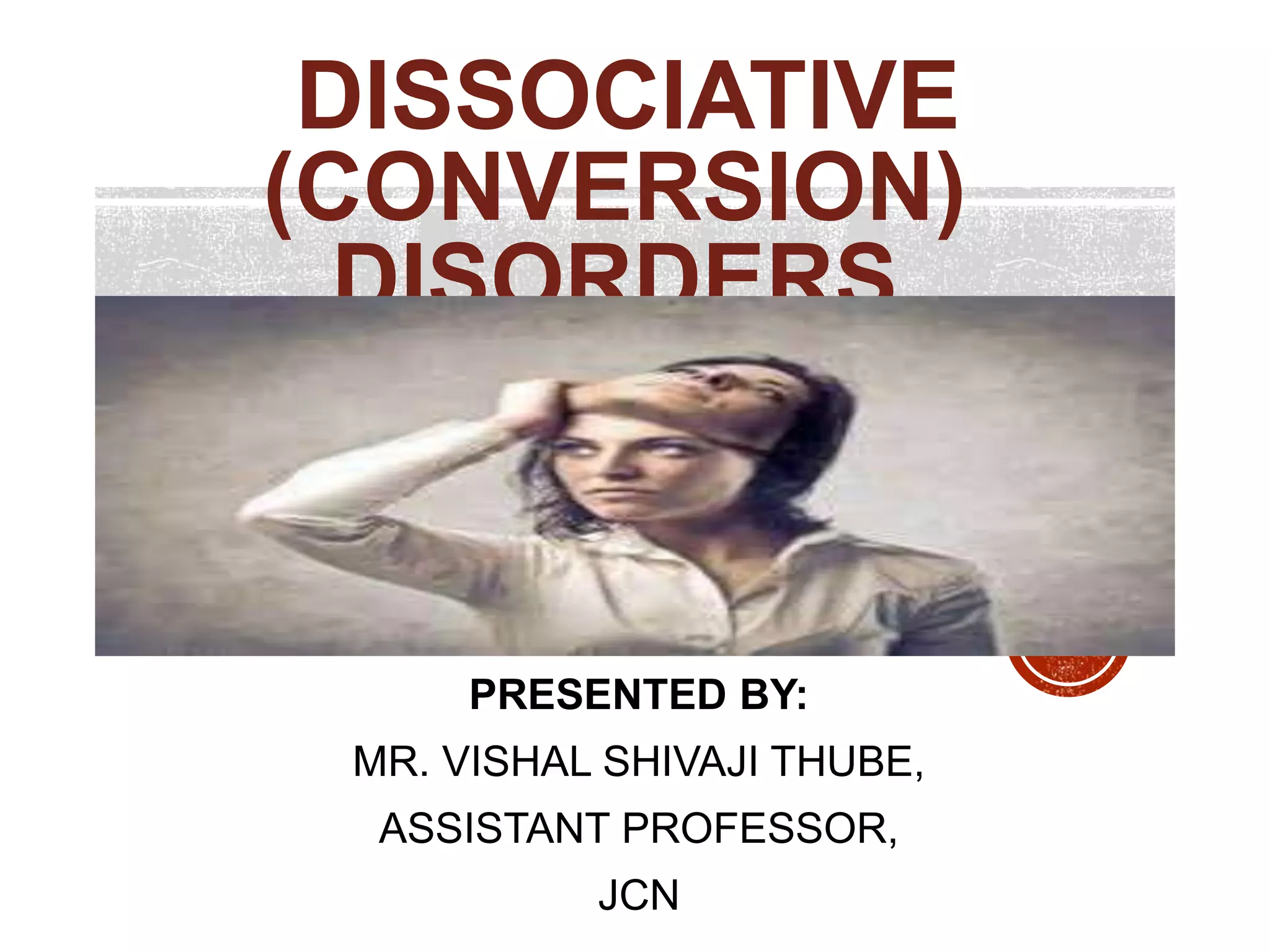 Conversion and dissociative disorder | PPTX