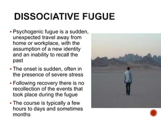 Conversion and dissociative disorder | PPTX