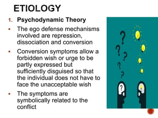 Conversion and dissociative disorder | PPTX