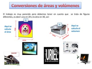 Conversiones de areas y volumenes | PPTX