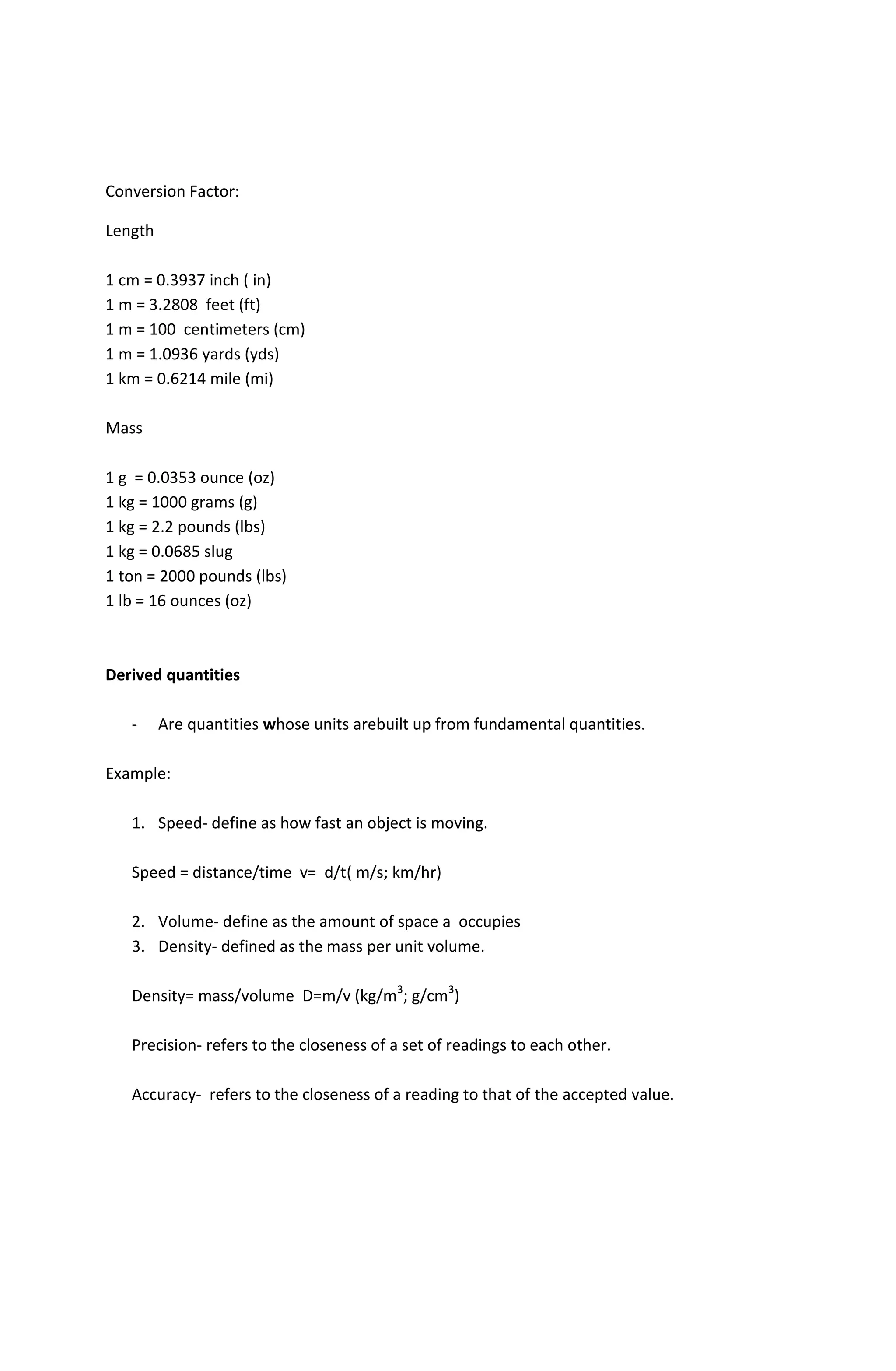 Conversion factor | DOCX