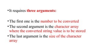 functions...Conversion functions in cpp. | PPTX