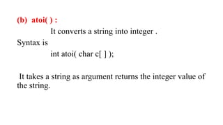 functions...Conversion functions in cpp. | PPTX