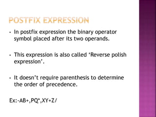 Infix-Postfix expression conversion | PPTX