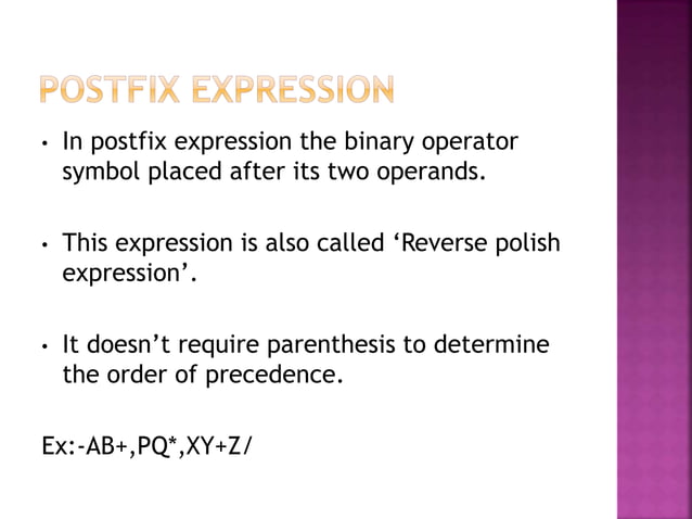Infix-Postfix expression conversion | PPT Infix-Postfix expression conversion | PPT