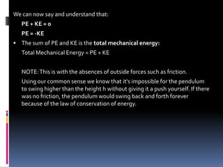 Conversion laws of energy | PPTX