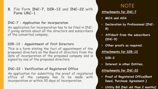 Conversion of Firm/LLP to Company | PPTX