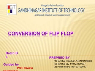 Conversion of flip flop | PPTX