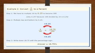Conversion of fraction, decimal and percentage | PPTX