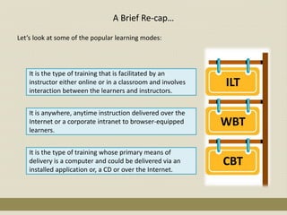 Conversion of an ILT into eLearning | PPTX
