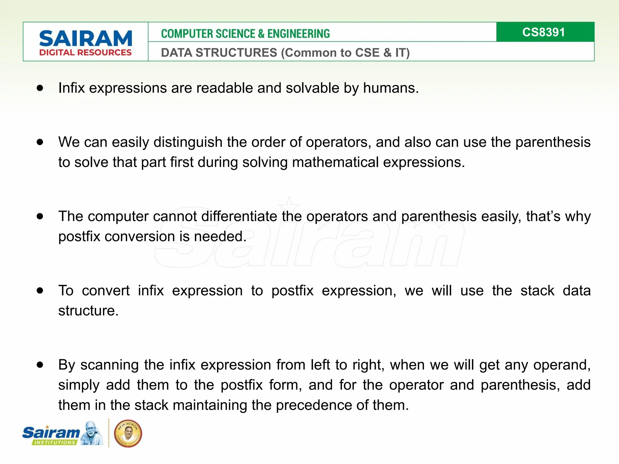 Conversion of Infix to postfix.pptxjjjjj | PPTX