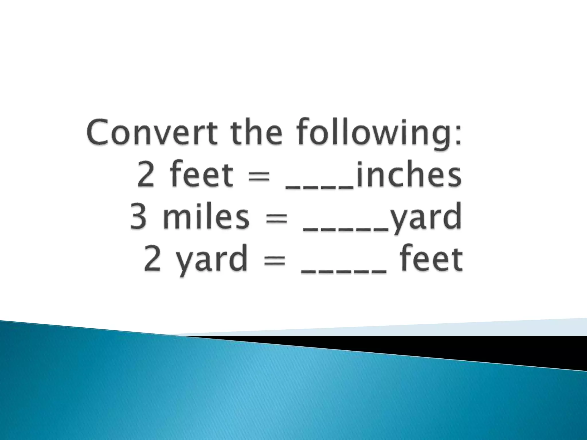 Conversion of metric units | PPTX