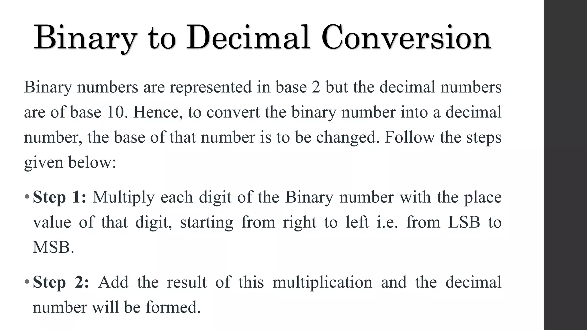 Conversion of Number Systems | PPTX