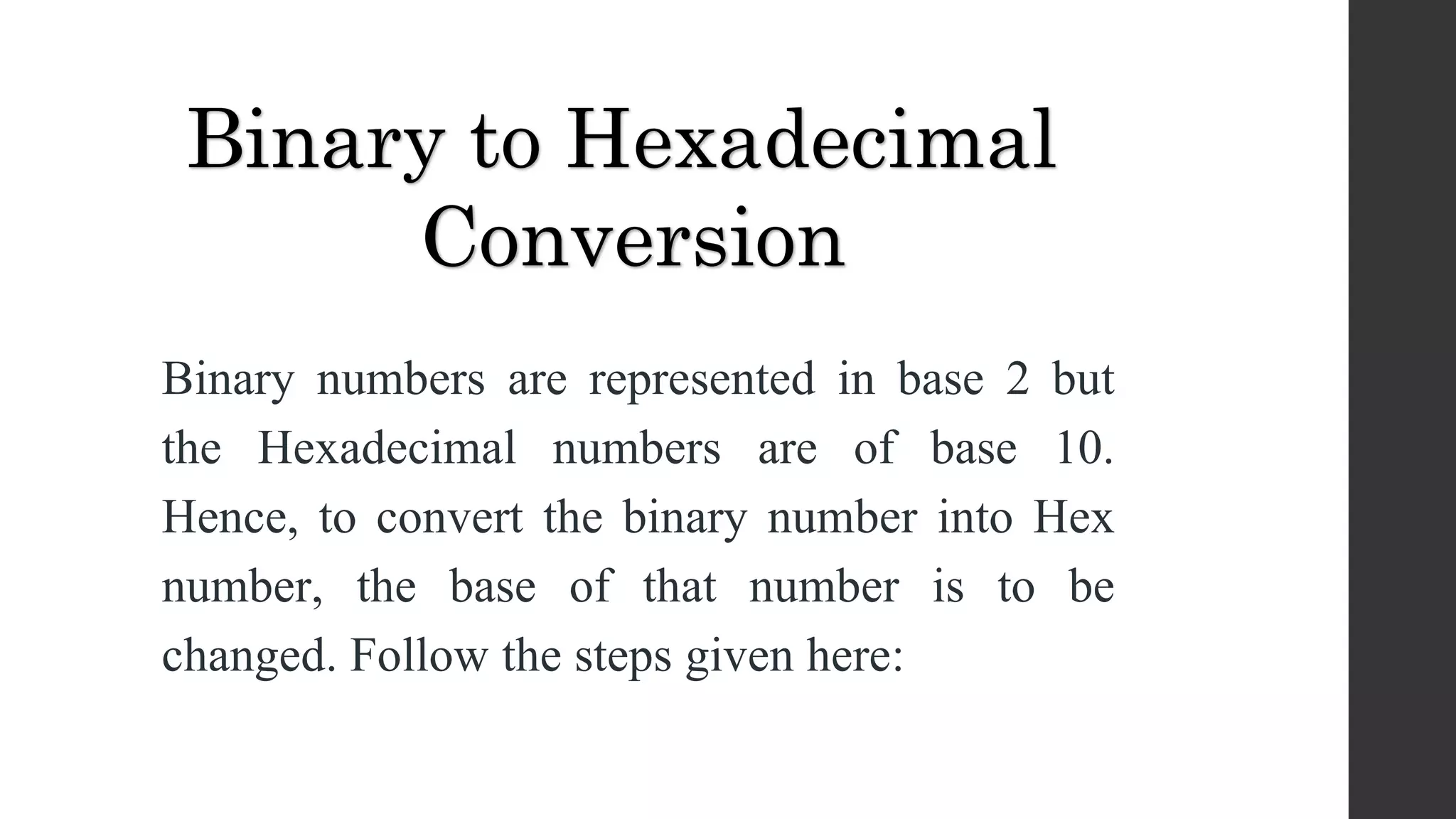 Conversion of Number Systems | PPTX