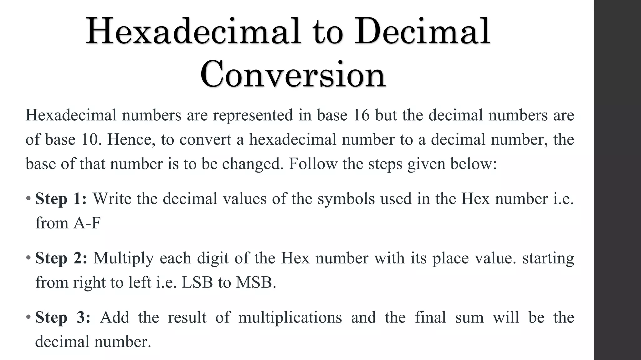 Conversion of Number Systems | PPTX