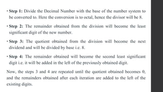 Conversion of Number Systems | PPTX