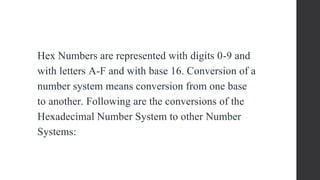 Conversion of Number Systems | PPTX