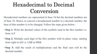 Conversion of Number Systems | PPTX