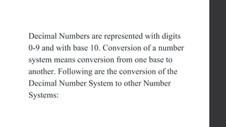 Conversion of Number Systems | PPTX