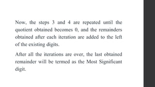Conversion of Number Systems | PPTX