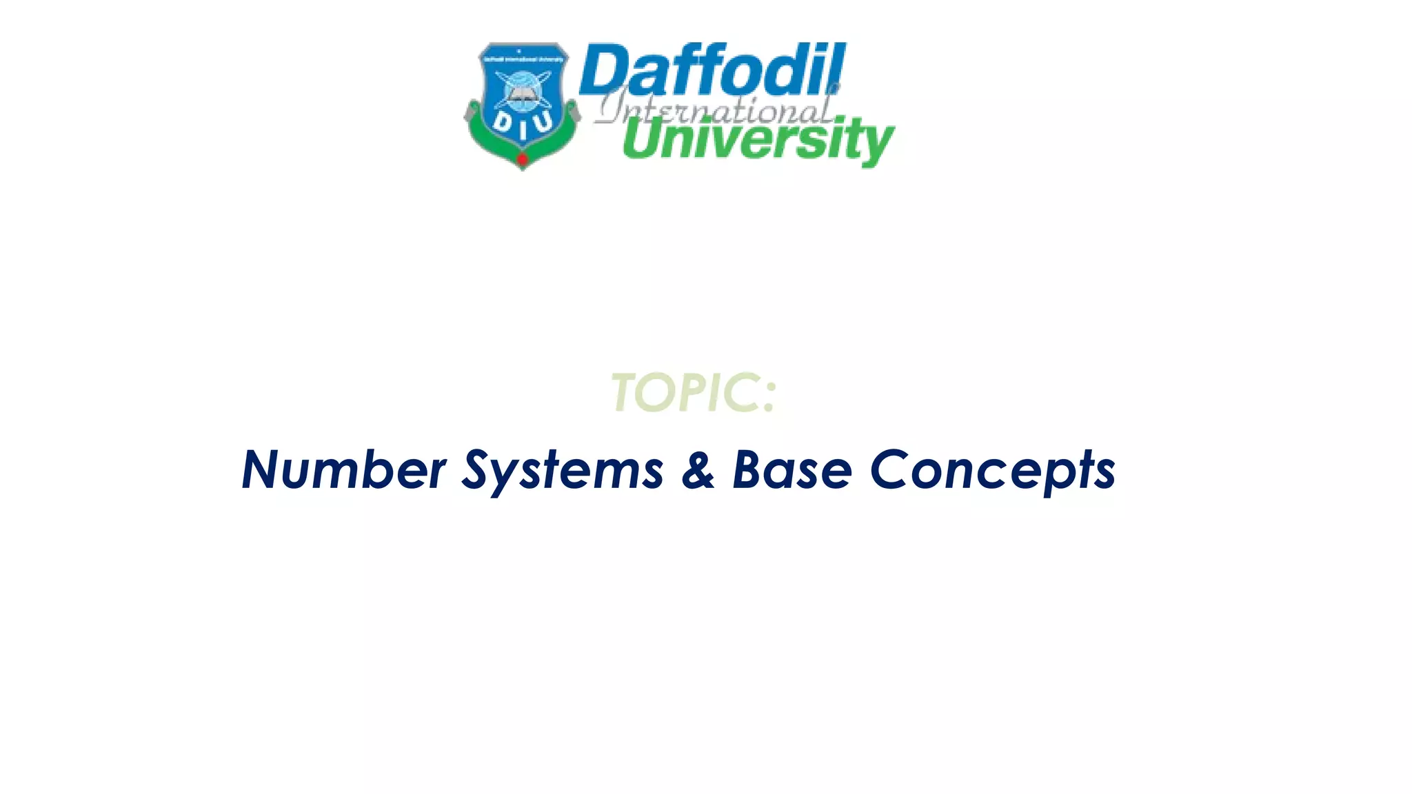 Conversion of number system with base concept | PPT