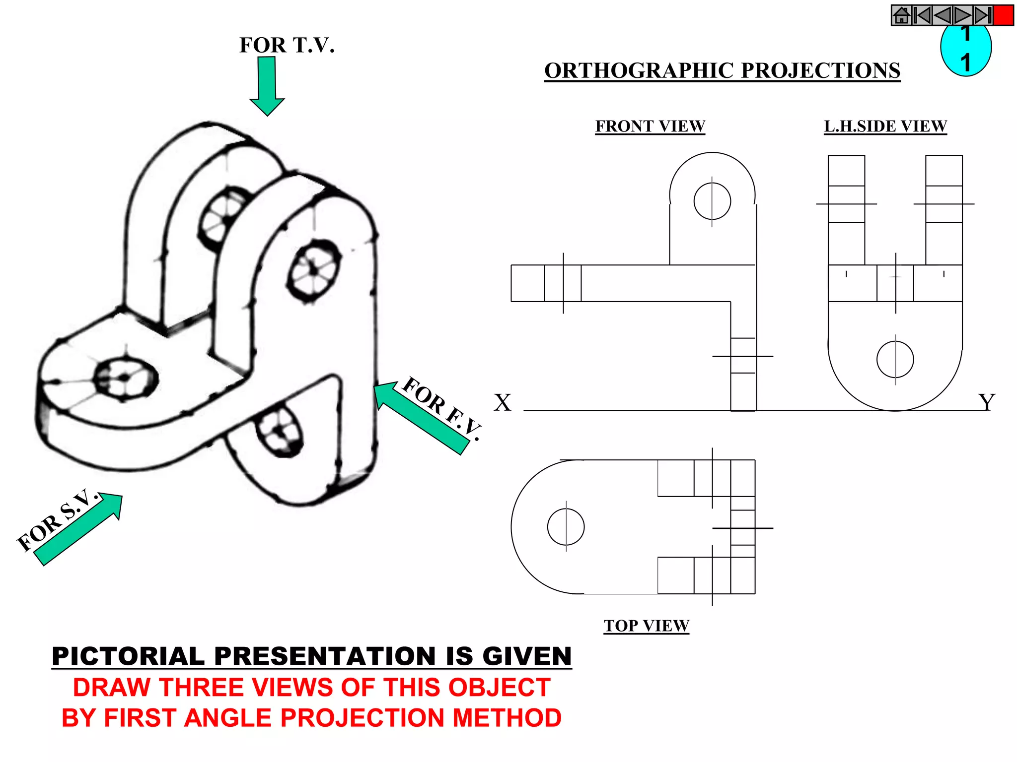 Conversion of Pictorial View into Orthographic Views.ppt