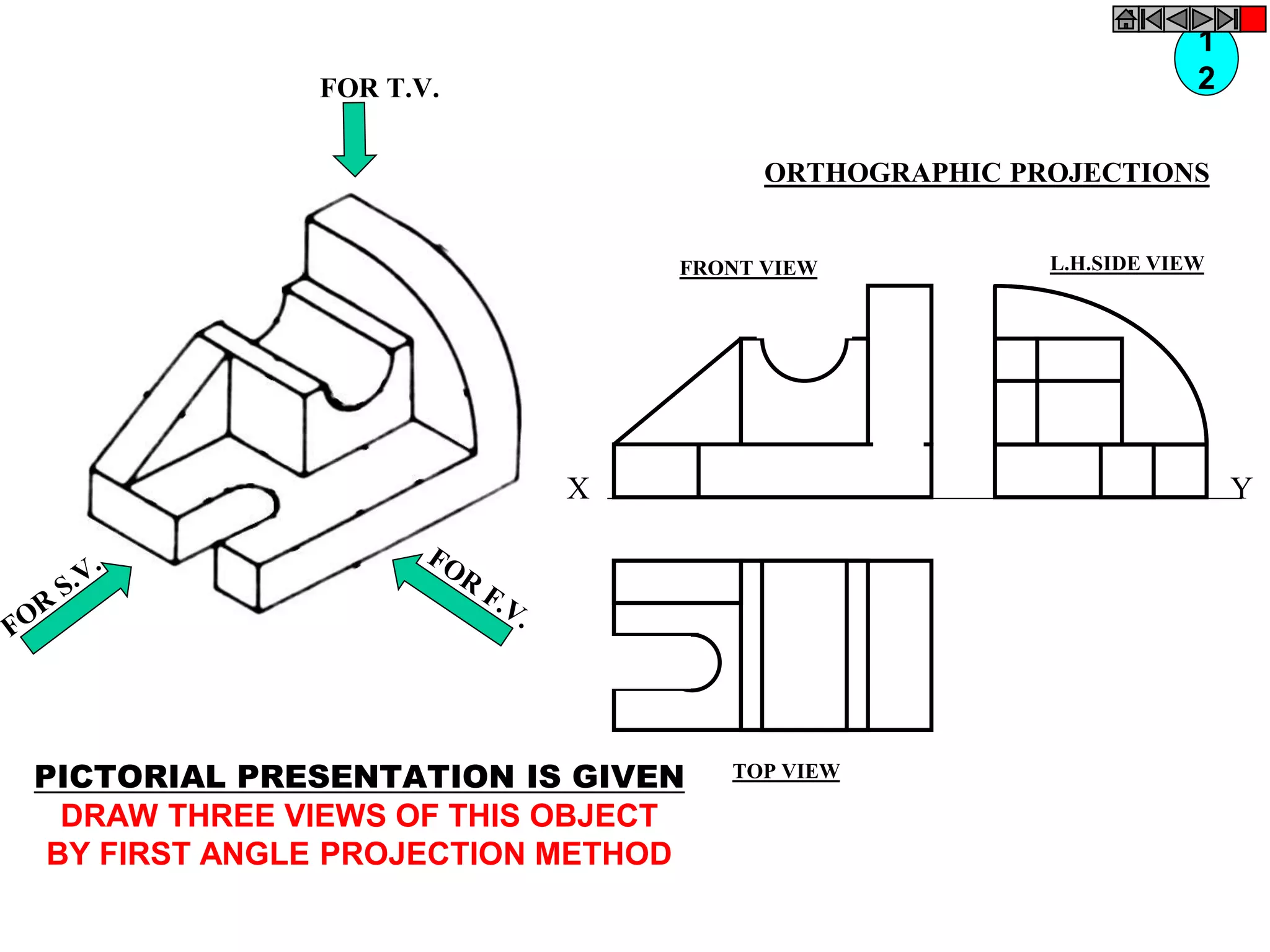 Conversion of Pictorial View into Orthographic Views.ppt