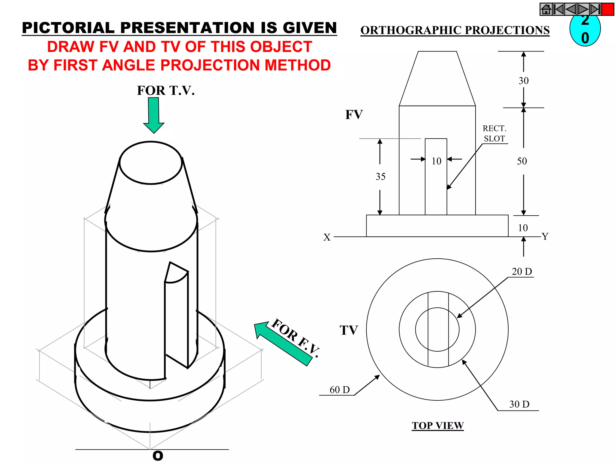 Conversion of Pictorial View into Orthographic Views.ppt