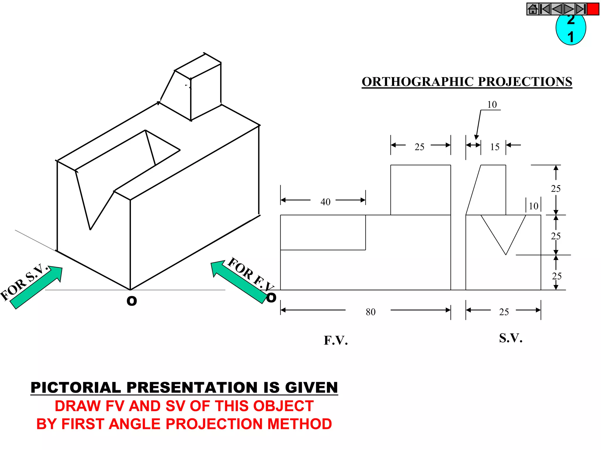 Conversion of Pictorial View into Orthographic Views.ppt