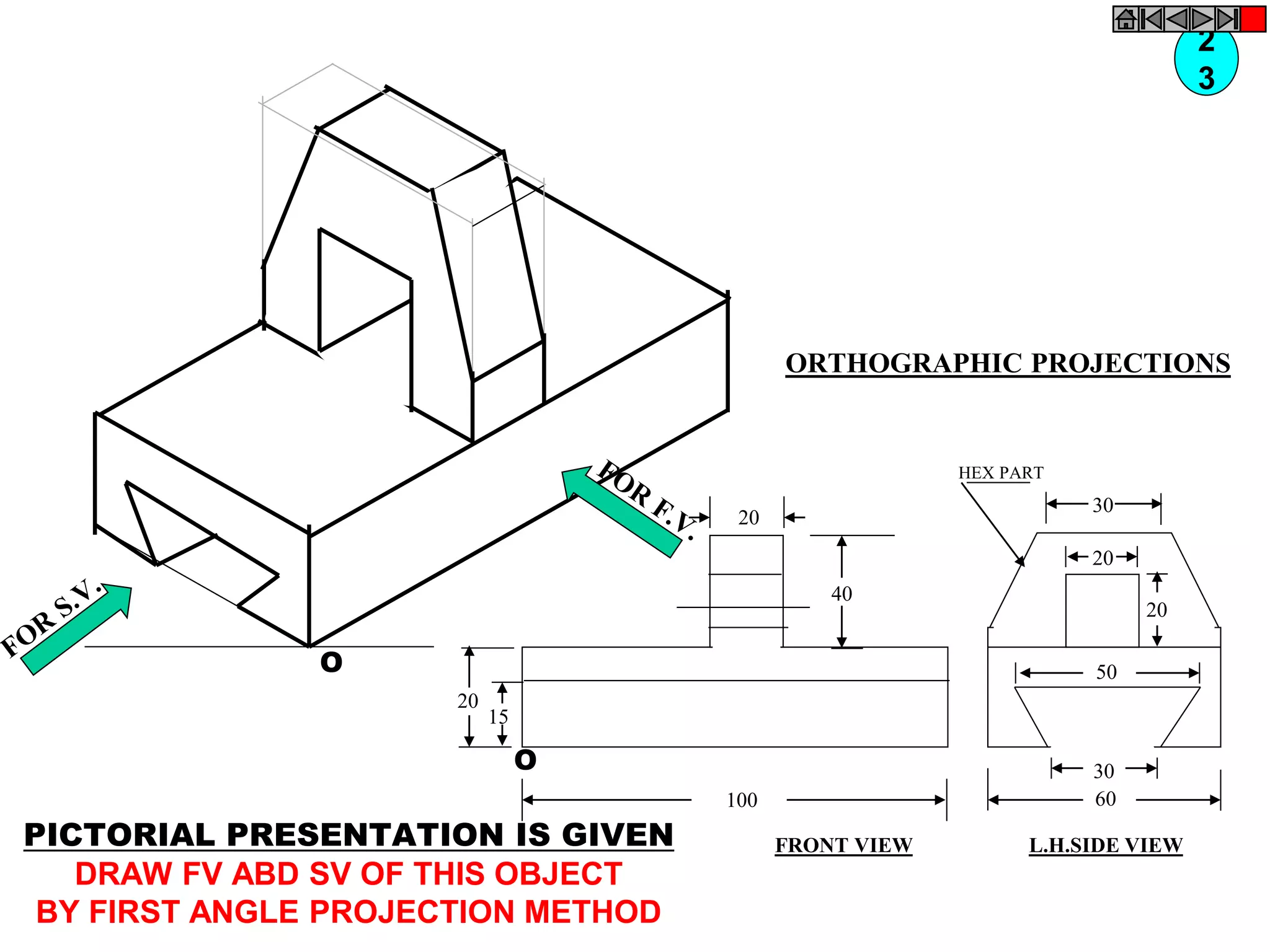 Conversion of Pictorial View into Orthographic Views.ppt