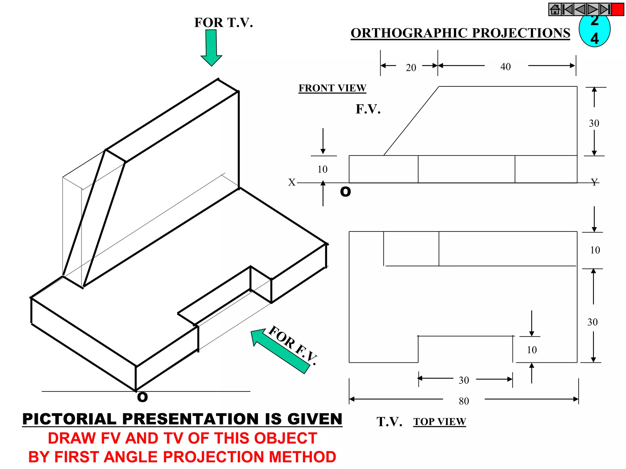 Conversion of Pictorial View into Orthographic Views.ppt