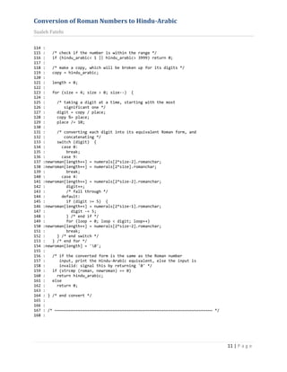Conversion of Roman Numbers to Hindu-Arabic | DOCX