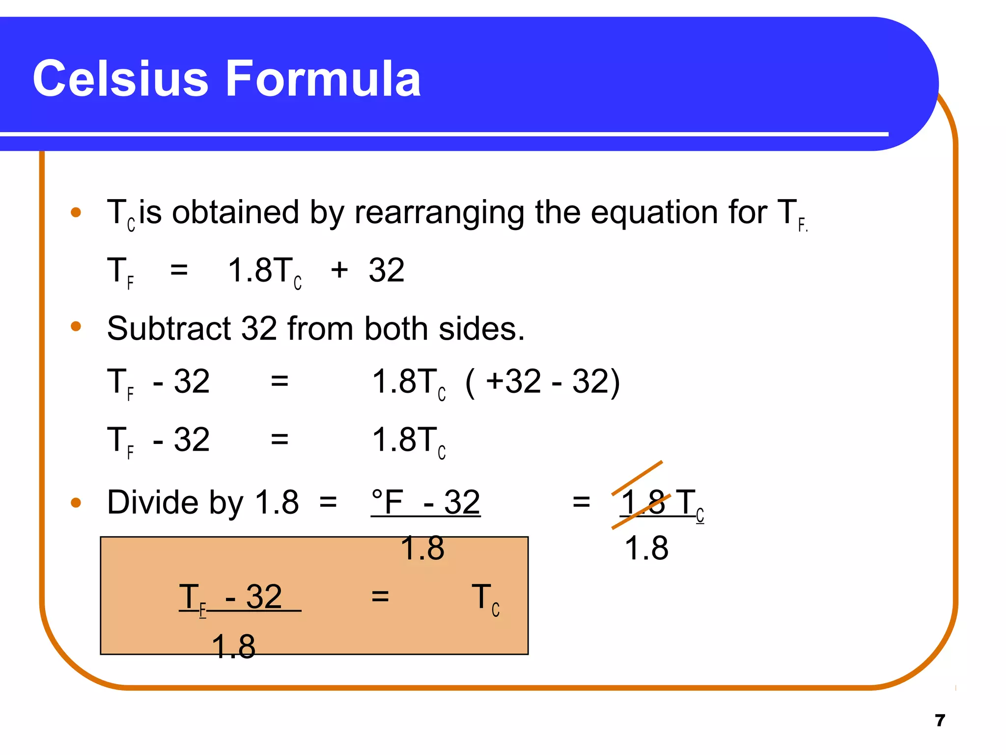 Conversion of temperature | PPT