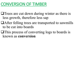 conversion of timber.pptx | Woodworking | Arts and Crafts