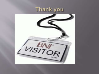 Conversions "Visitors to Members" BNI by Prashant Sawant | PPT