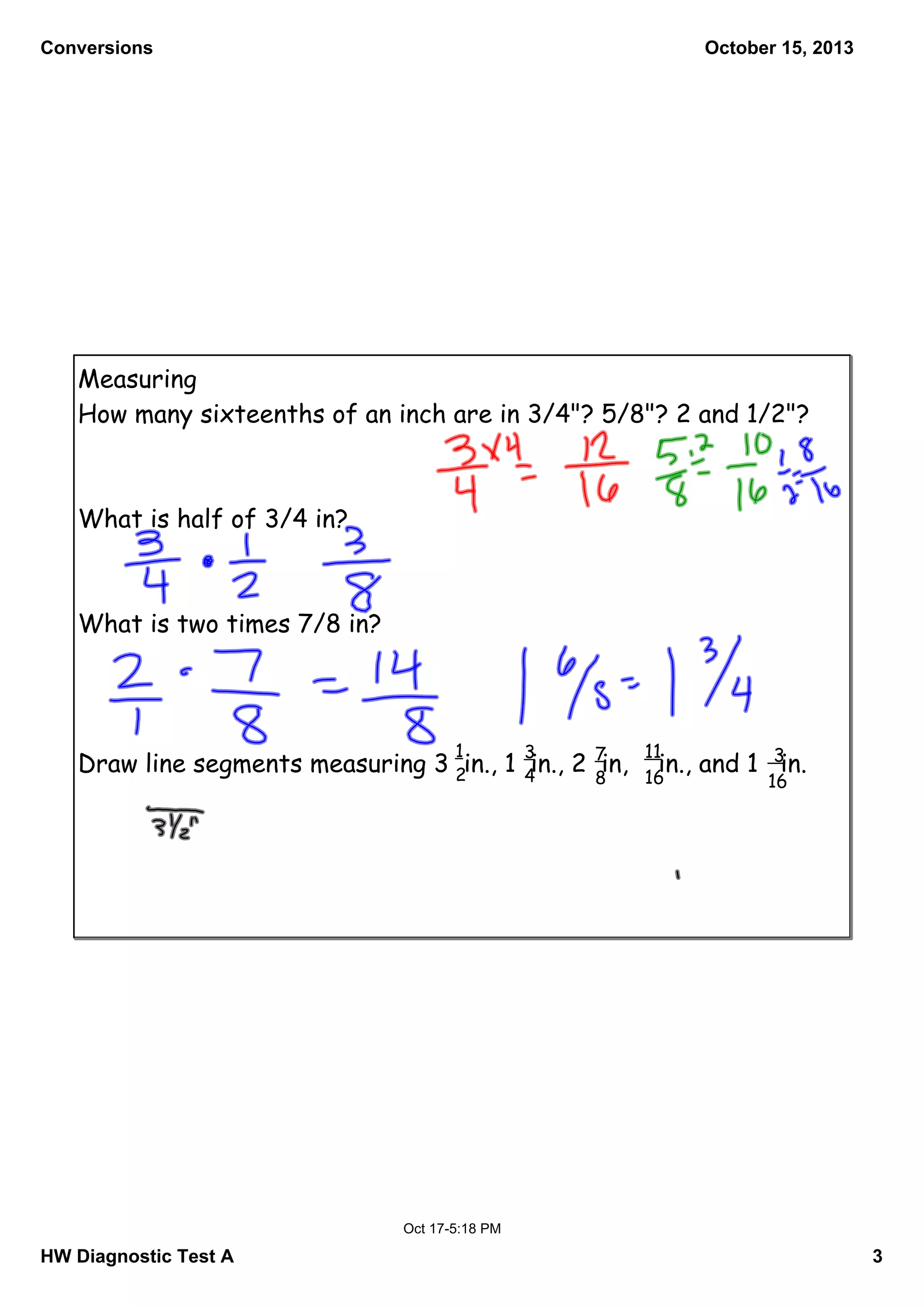 Conversions notes | PDF