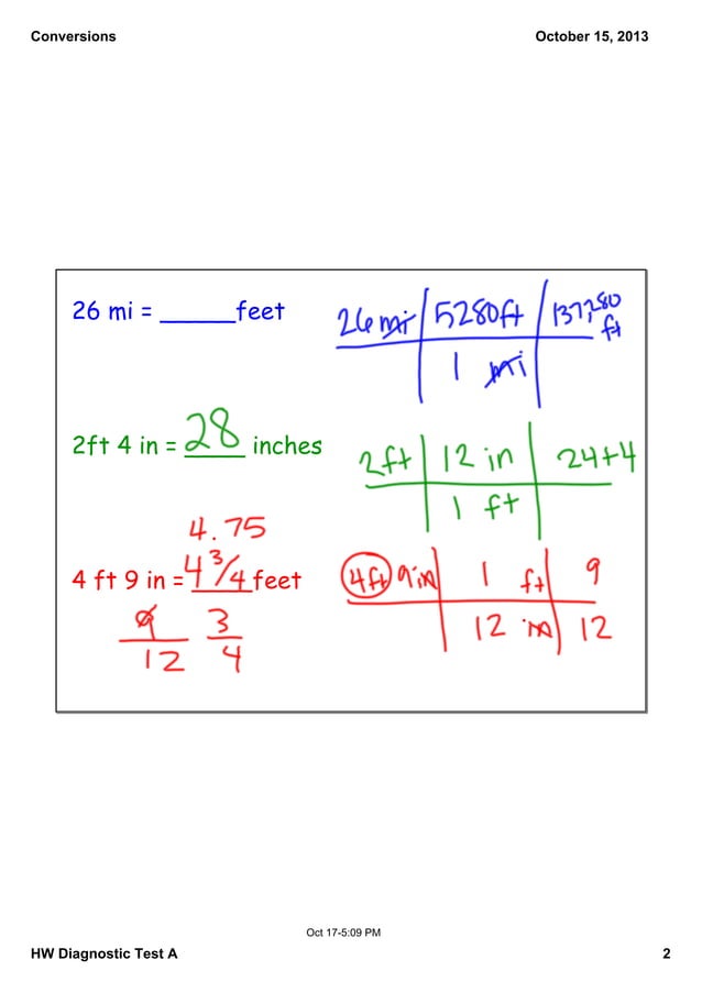 Conversions notes | PDF