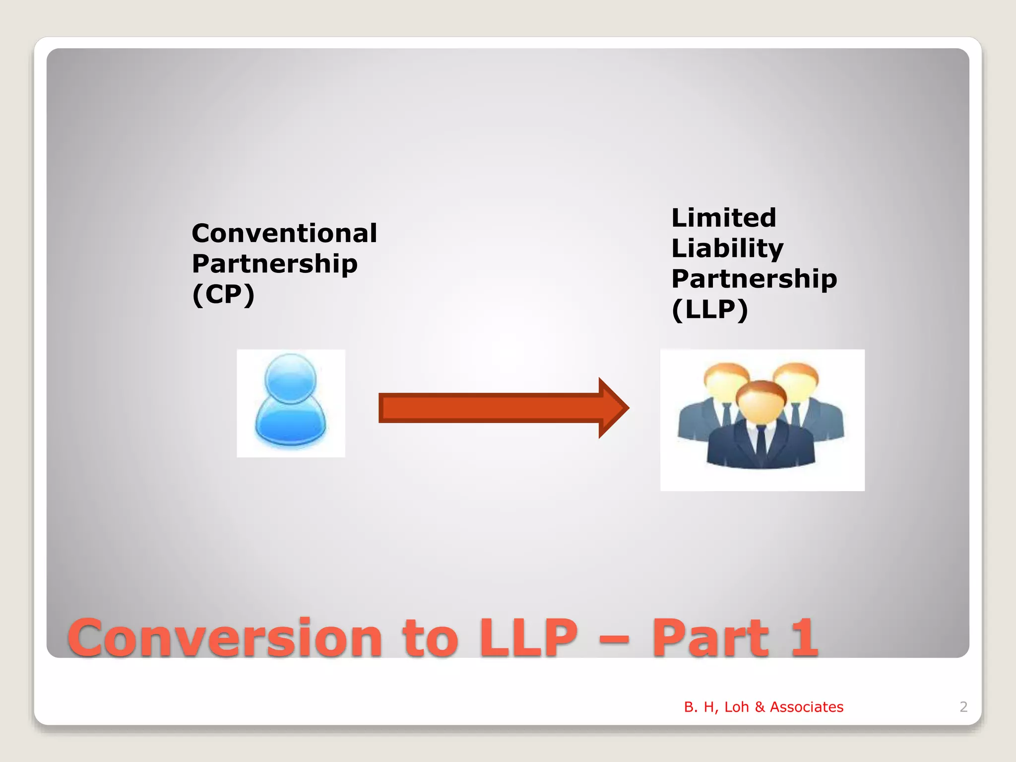 Conversion to limited liability partnership | PPT