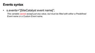 Learn Adobe analytics basics - Conversion variables | PDF