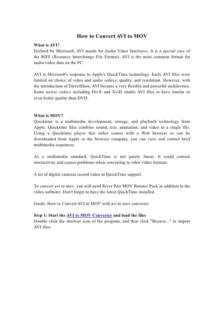 Quicktime Player Avi Files