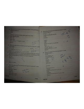 BPUT MCA 2nd sem 2014 | PDF