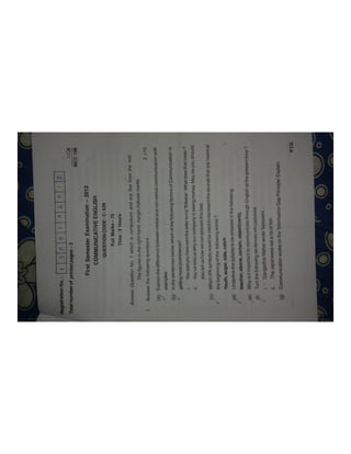 BPUT MCA First sem 2013 | PDF