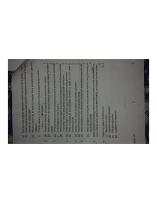 BPUT MCA First sem 2013 | PDF