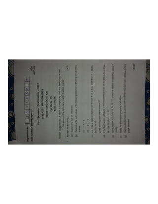 BPUT MCA First sem 2013 | PDF