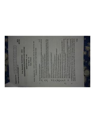 BPUT MCA First sem 2013 | PDF