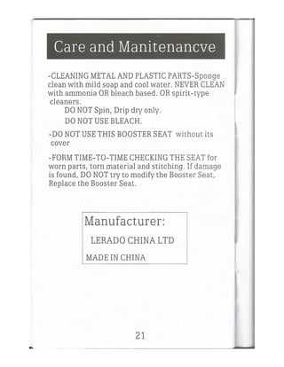 Adventure Booster Manual | PDF