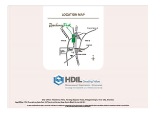 HDIL Residency Park Virar West Mumbai Location Map Price List Site ...