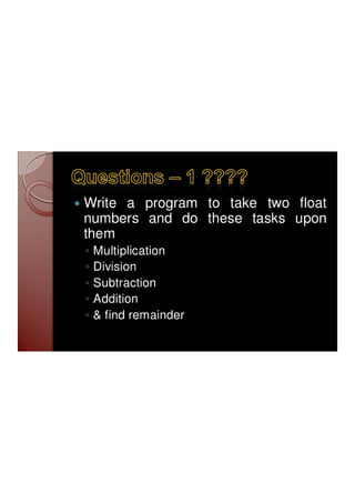 basic loop program | PDF